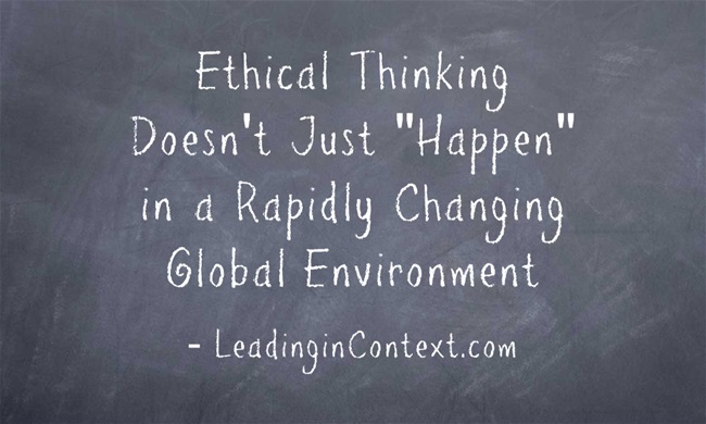 Why Ethical Thinking Matters (Part 5) – Leading in Context